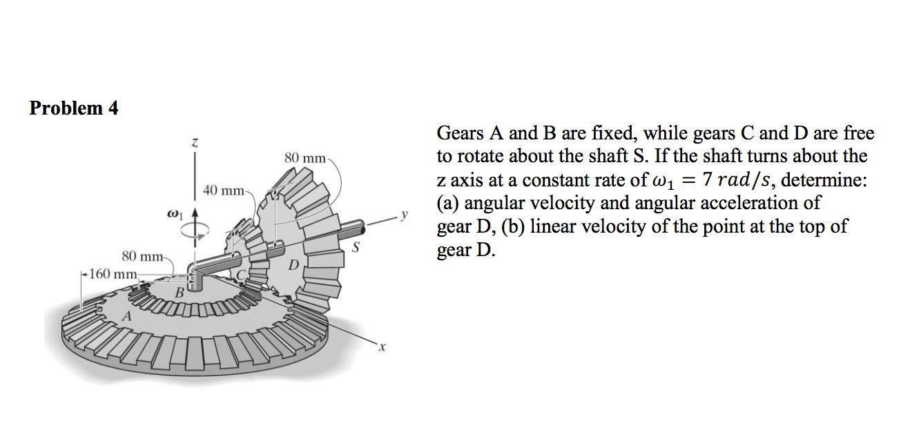 Solved Gears A and B are fixed, while gears C and D are free | Chegg.com