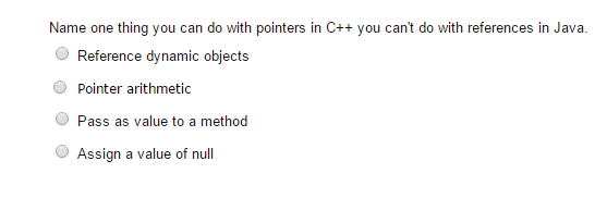 Solved Which of the following is something not specified in | Chegg.com