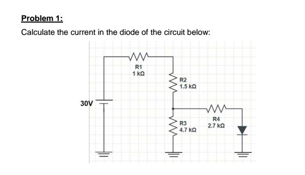 Solved Calculate the current in the diode of the circuit | Chegg.com