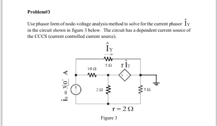 Solved Use phasor form of node-voltage analysis method to | Chegg.com