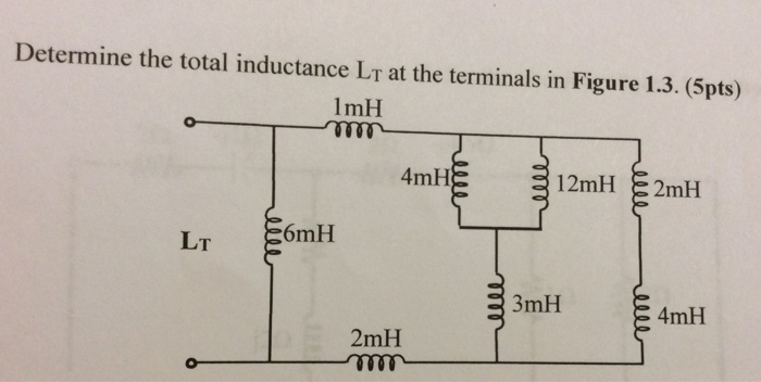 Solved Determine the total inductance L_T at the terminals | Chegg.com