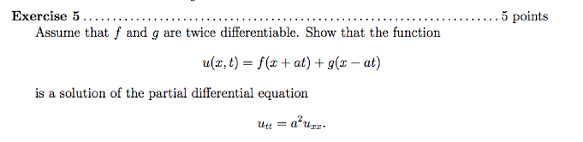 Solved Assume that f and g are twice differentiable. Show | Chegg.com