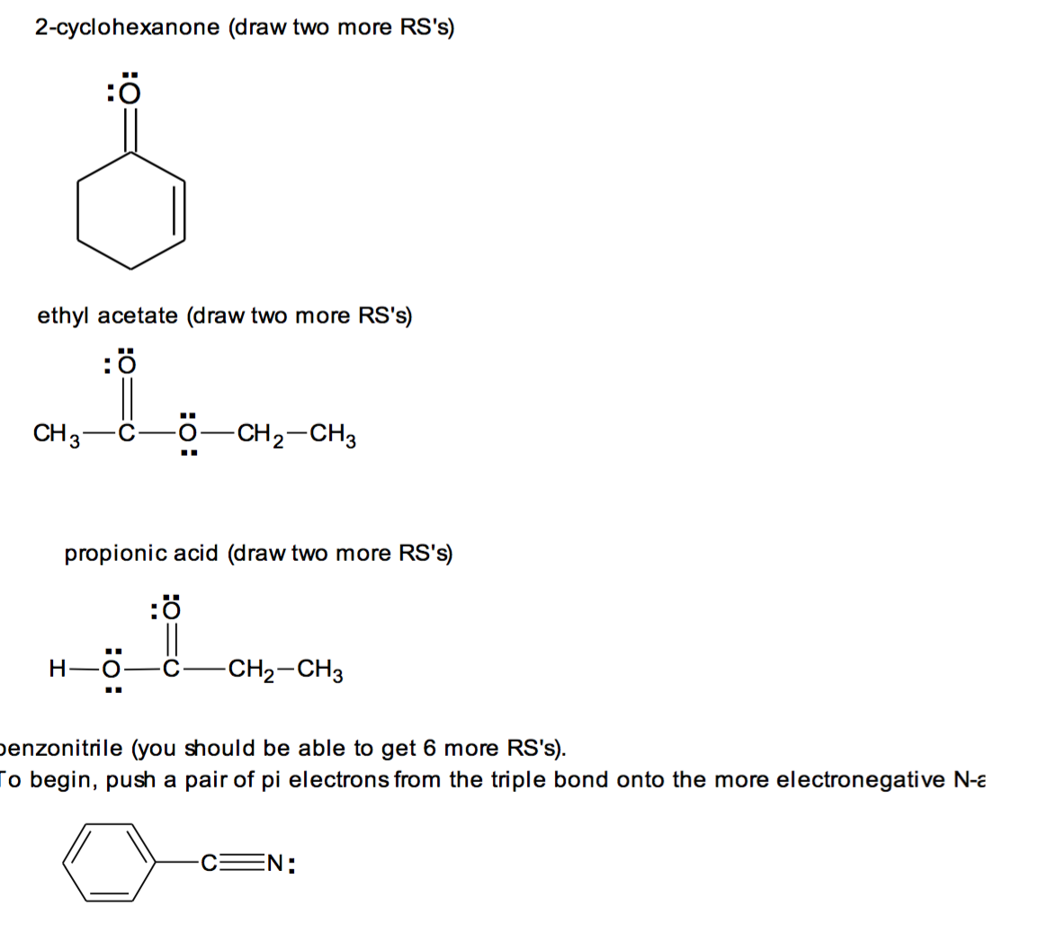 Solved 2-cyclohexanone (draw two more RS's) ethyl acetate | Chegg.com
