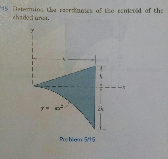 Solved Determine the coordinates of the centroid of the | Chegg.com