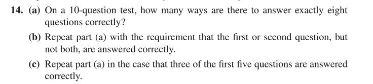 Solved On a 10-question test, how many ways are there to | Chegg.com