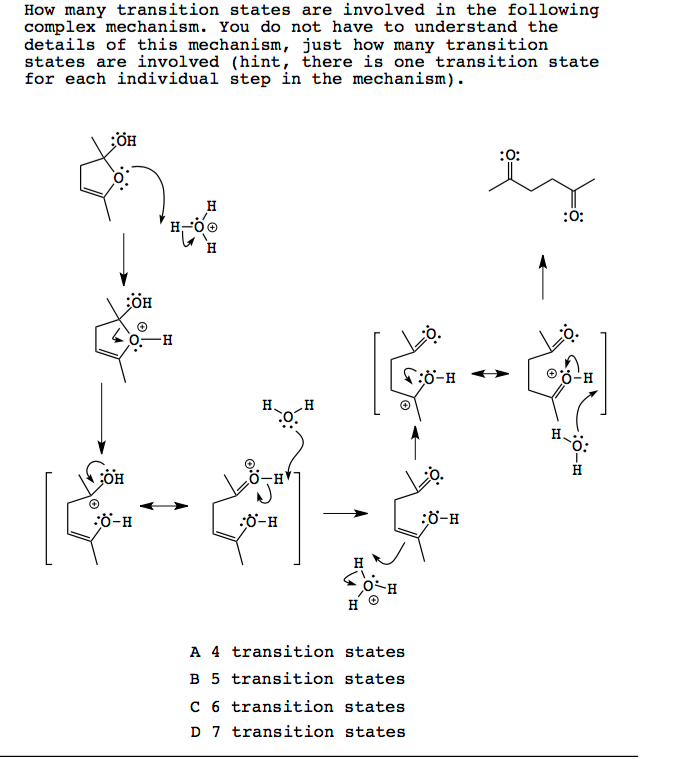 Solved How many transition states are involved in the | Chegg.com