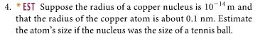Solved *EST Suppose the radius of a copper nucleus is 10^-14 | Chegg.com