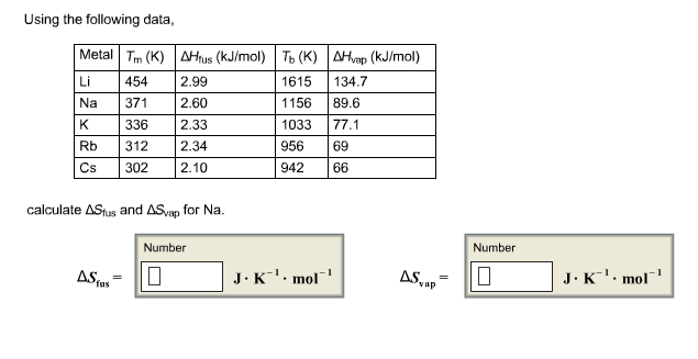 Solved Using the following data, calculate delta S and delta | Chegg.com Solved Using the following data, calculate delta S and delta | Chegg.com