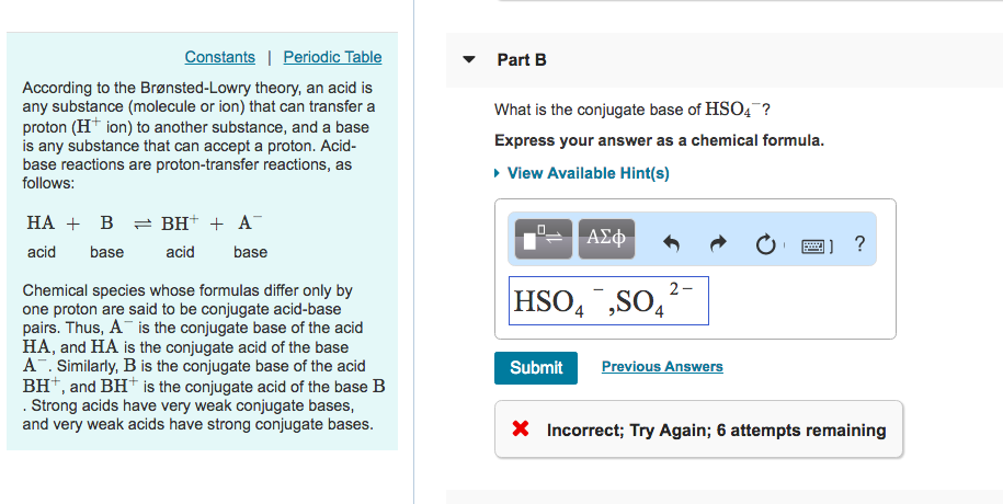 Solved Constants I Periodic Table Part B According to the | Chegg.com
