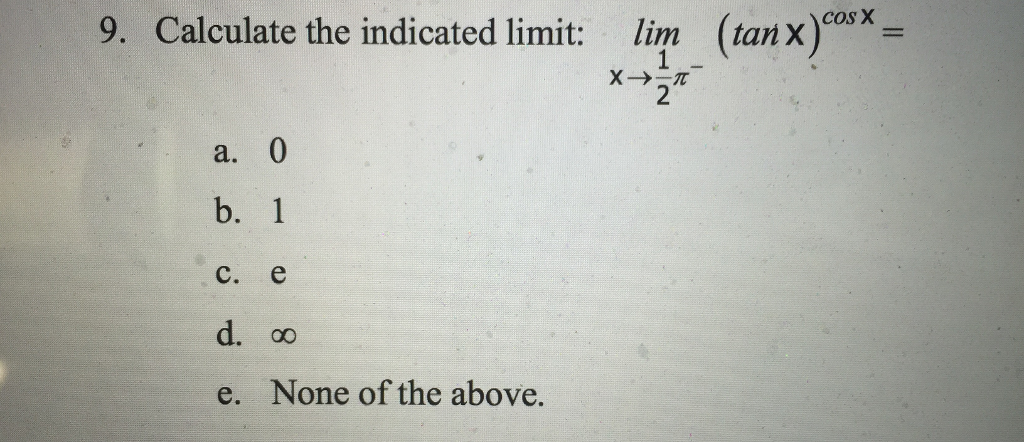 Solved Calculate the indicated limit: lim_x rightarrow 1/2 | Chegg.com