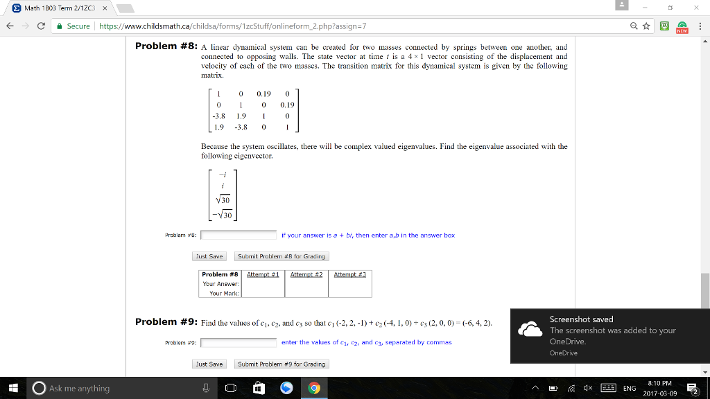Calculus Archive | March 09 2017 | Chegg.com