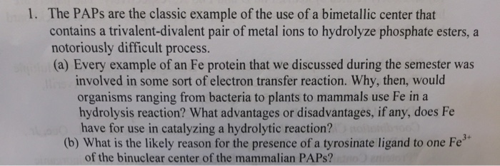 Solved The PAPs are the classic example of the use of a | Chegg.com