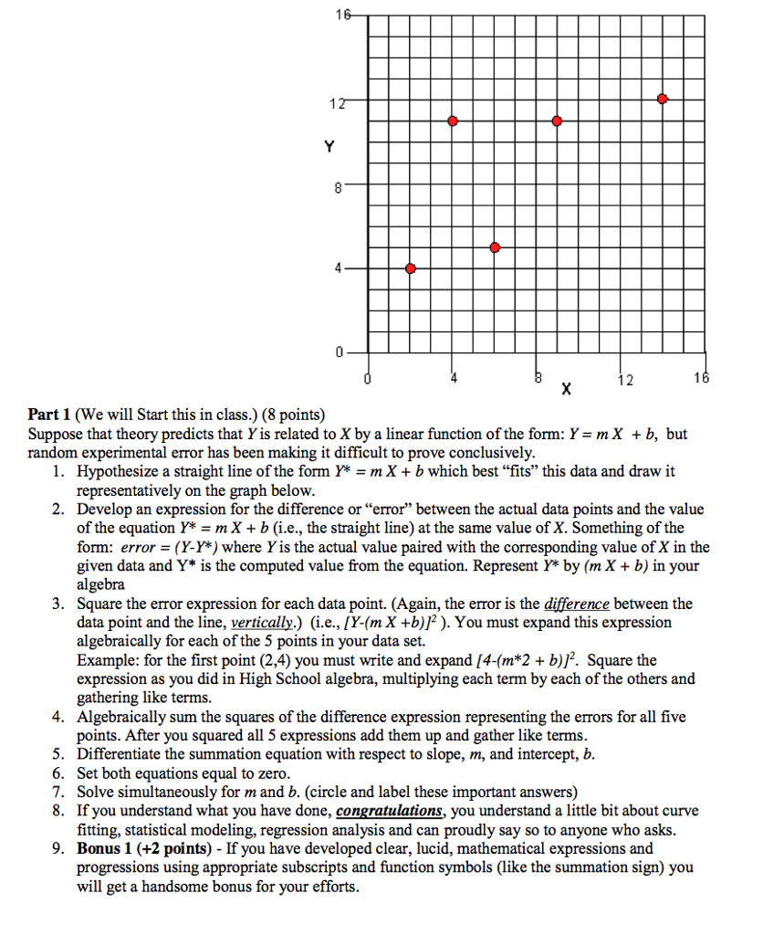 Solved 12 Part 1 (We will Start this in class.) (8 points) | Chegg.com