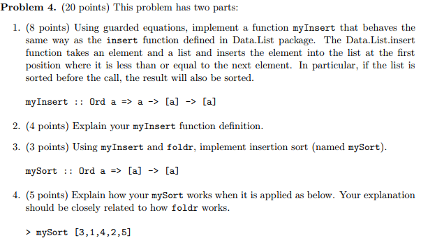 Problem 4 20 Points This Problem Has Two Parts 1