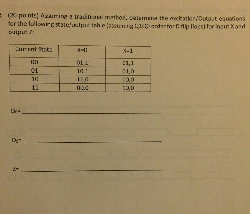 Solved (20 points) Assuming a traditional method, | Chegg.com