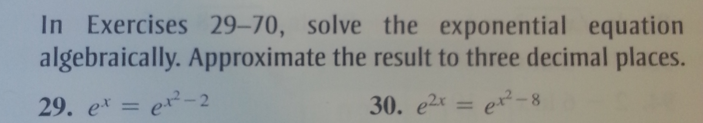 Solved In Exercises 29-70, solve the exponential equation | Chegg.com