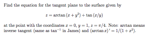Find the equation for the tangent plane to the | Chegg.com