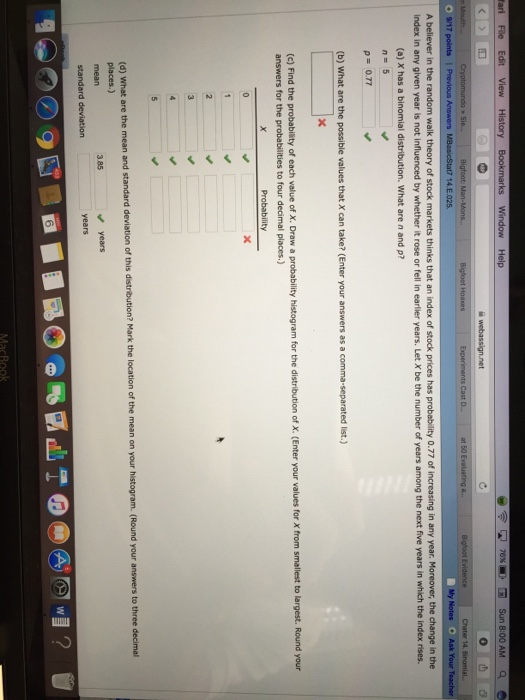 Solved A believer In the random walk theory of stock markets | Chegg.com