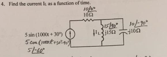 Solved 4. Find the current It as a function of time. 10? 5 | Chegg.com