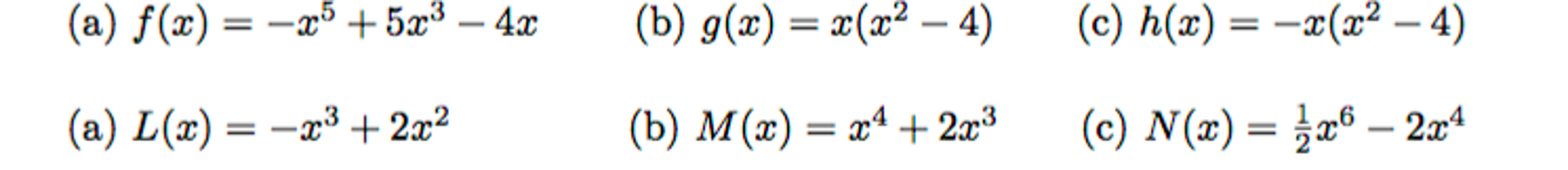Solved Problem 3: A polynomial function i given 1. | Chegg.com