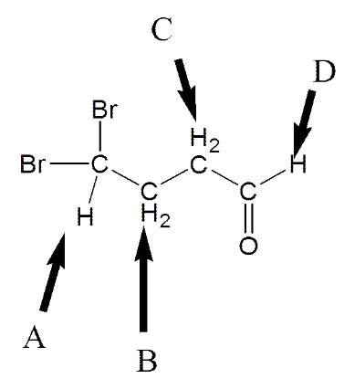 Solved Which hydrogen is the most DESHIELDED? A. | Chegg.com