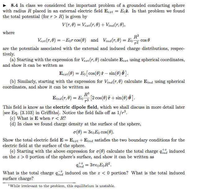 Solved 8.4 In class we considered the important problem of a | Chegg.com