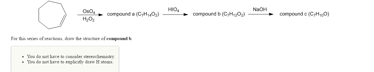 Solved For this series of reactions, draw the structure of | Chegg.com