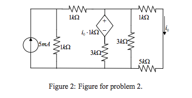 Solved Use the node-voltage method to find the current i0 in | Chegg.com