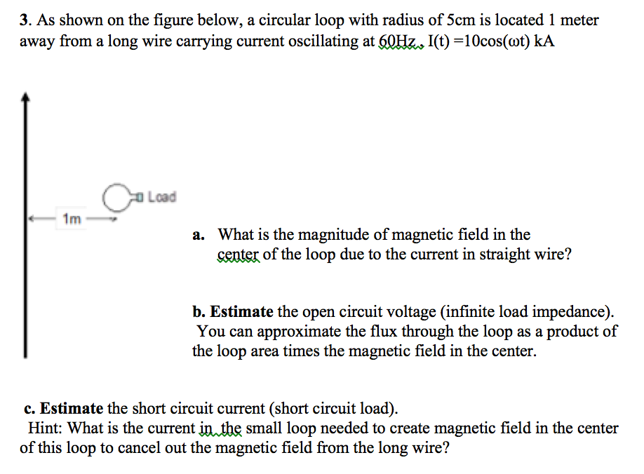 Solved As shown on the figure below, a circular loop with | Chegg.com