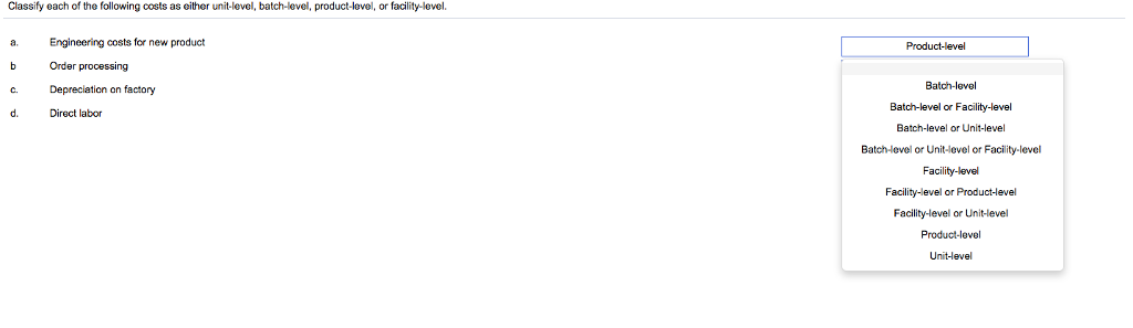 Solved Classify each of the following costs as either | Chegg.com