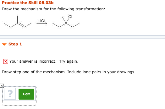 Solved Practice the Skill 08.03b Draw the mechanism for the | Chegg.com