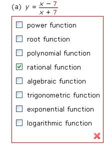 Solved Classify each function. Select all that apply. | Chegg.com