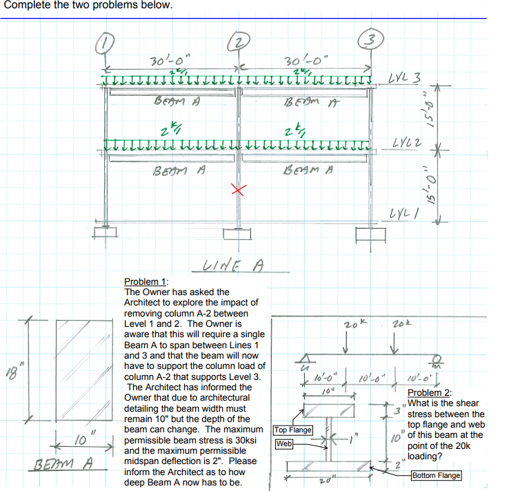 Solved Problem 1: The Owner has asked the Architect to | Chegg.com