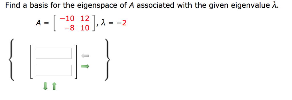 Solved Find a basis for the eigenspace of A associated with | Chegg.com