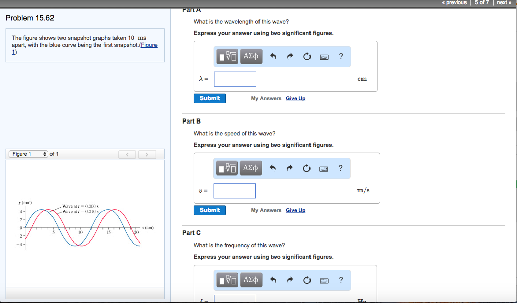 Solved The figure shows two snapshot graphs taken 10 ms | Chegg.com