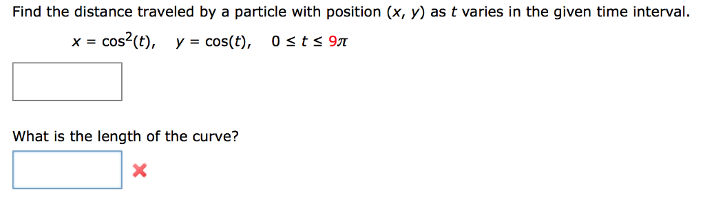Solved Find the distance traveled by a particle with | Chegg.com