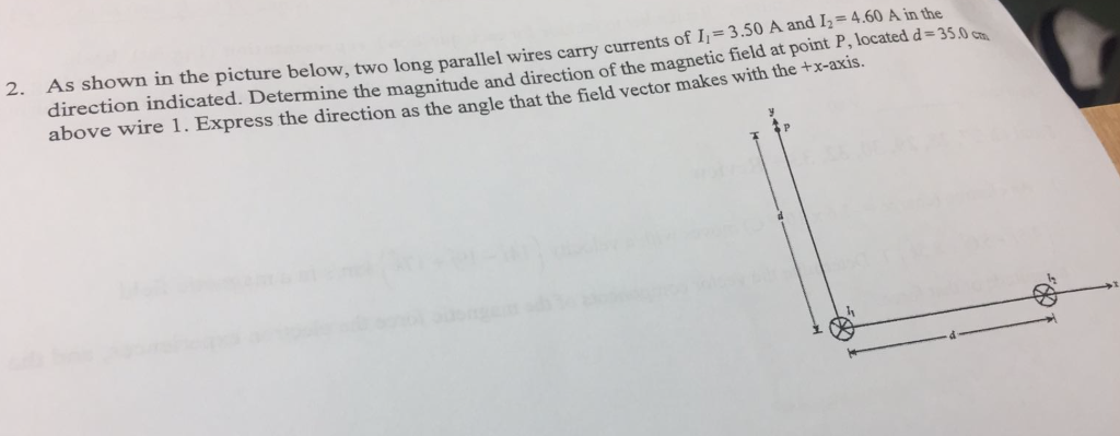 Solved As shown in the picture below, two long parallel | Chegg.com