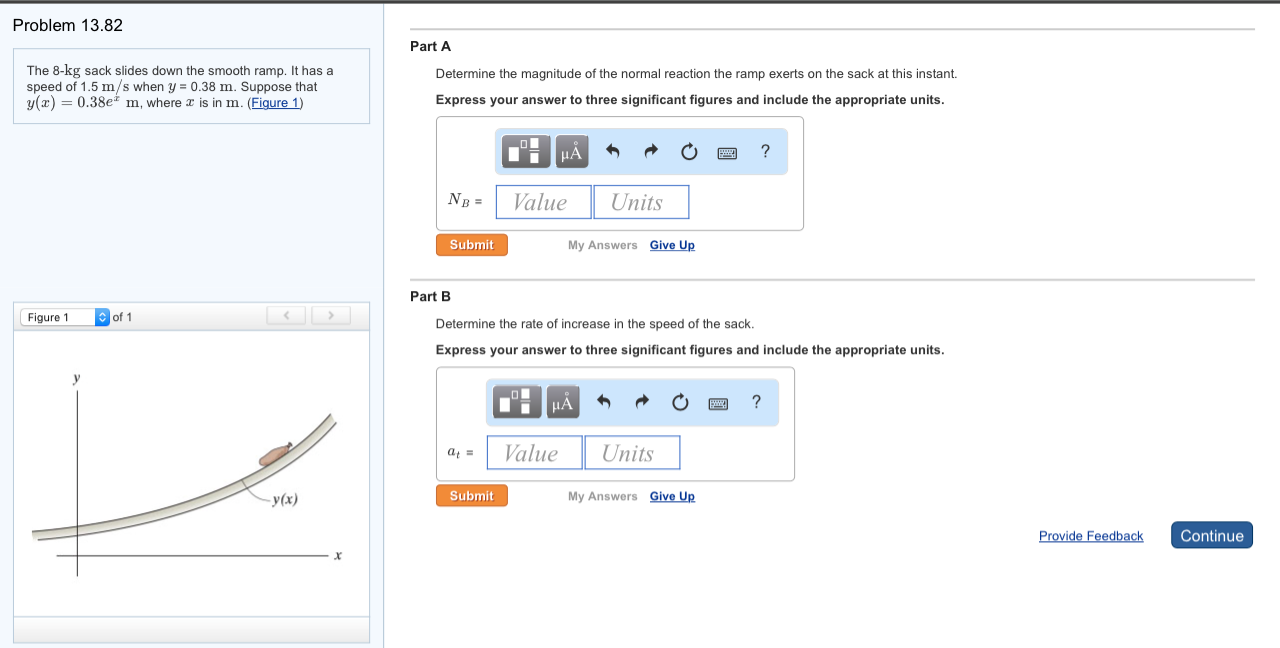 Solved The 8-kg sack slides down the smooth ramp. It has a | Chegg.com