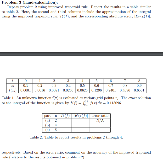 Solved Problem 3 (hand-calculation) Repeat problem 2 using | Chegg.com