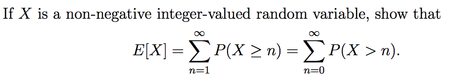 Solved If X is a non-negative integer-valued random | Chegg.com