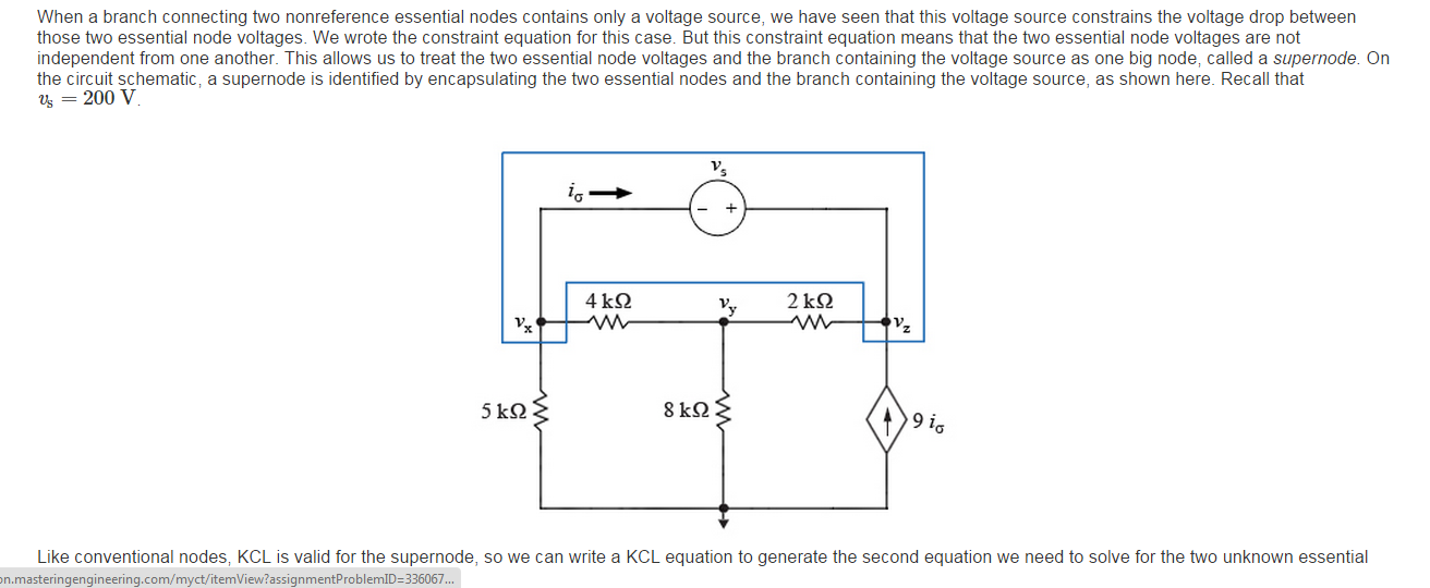 Solved Like conventional nodes, KCL is valid for the | Chegg.com