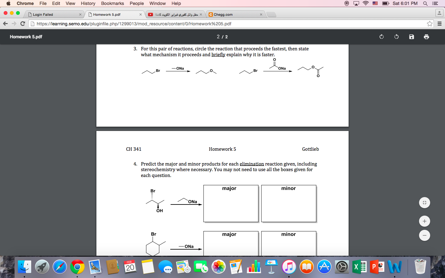 Solved For this pair of reactions, circle the reaction that | Chegg.com