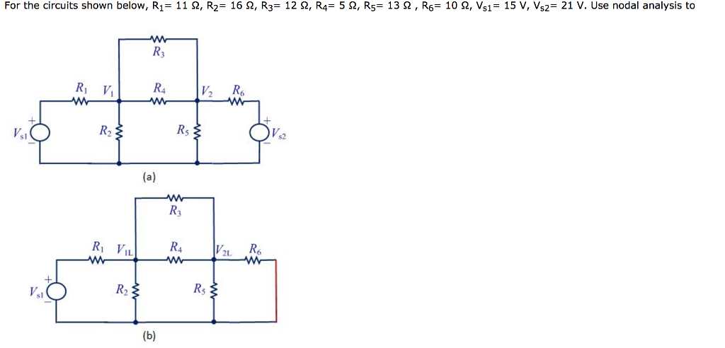 Solved For the circuits shown below, R1= 11 Ω, R2= 16 Ω, R3= | Chegg.com