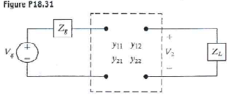 Solved The y parameters for the two-port amplifier circuit | Chegg.com