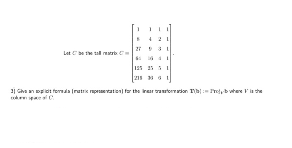 Solved 27 9 3 1 64 16 41 125 25 5 1 216 36 61 Let C be the | Chegg.com