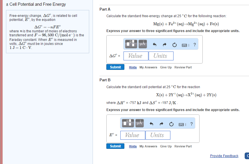 Solved Free-energy change, Delta G degree, is related to | Chegg.com