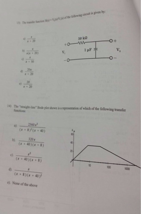Solved Easy circuit analysis multiple choice questions | Chegg.com