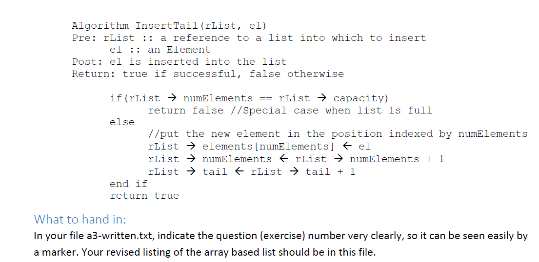 Solved When we first examined the array based and node based | Chegg.com