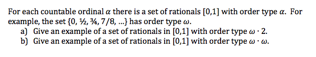 For each countable ordinal alpha there is a set of | Chegg.com
