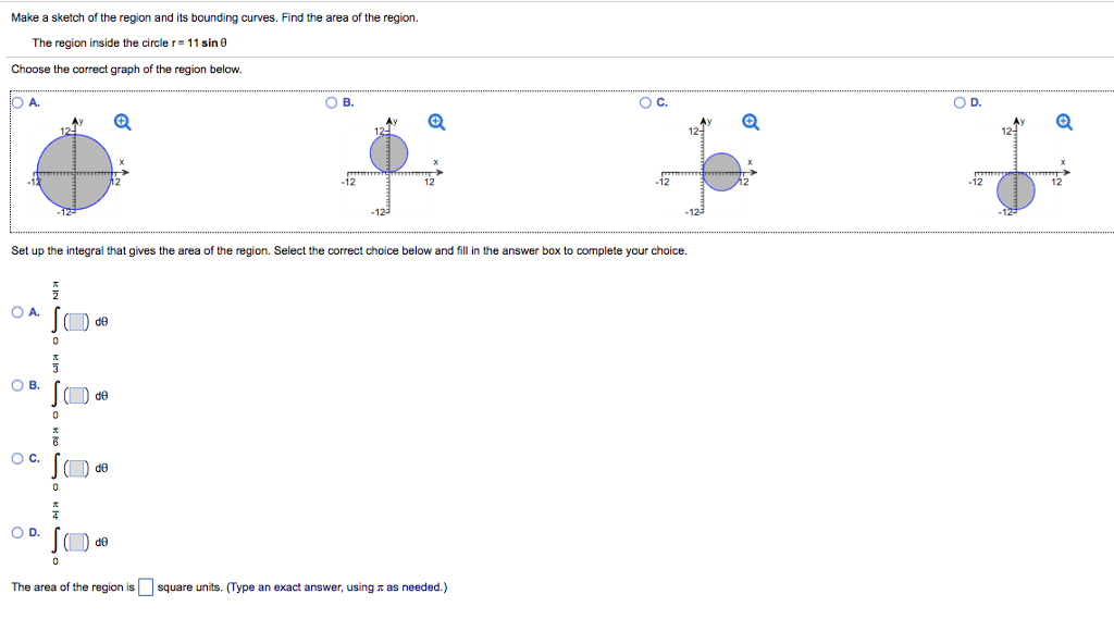 Solved Make a sketch of the region and its bounding curves. | Chegg.com